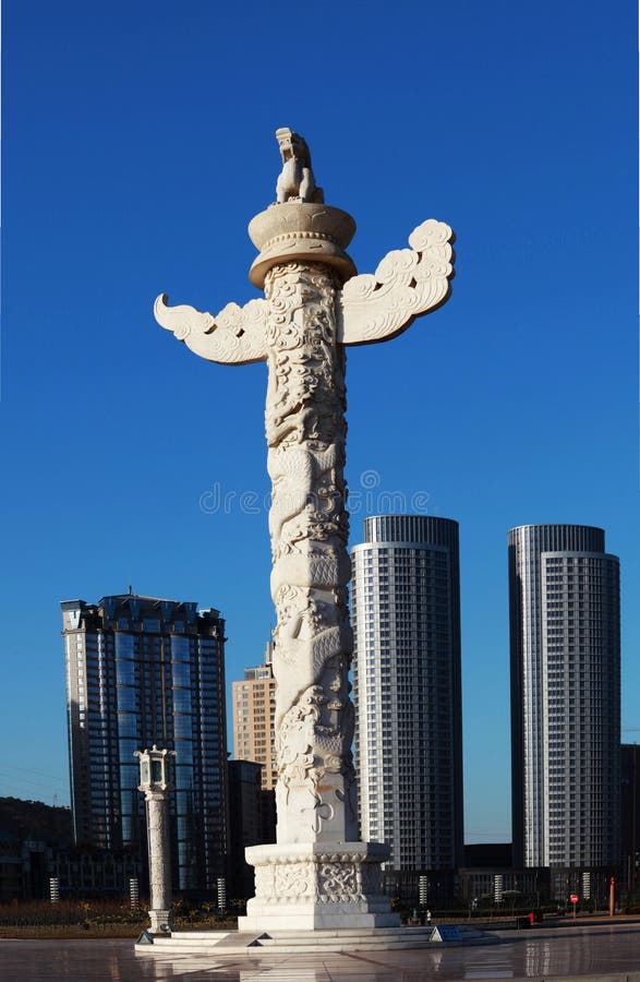 Ornamental columns stock photo. Image of blue, architecture - 12413110