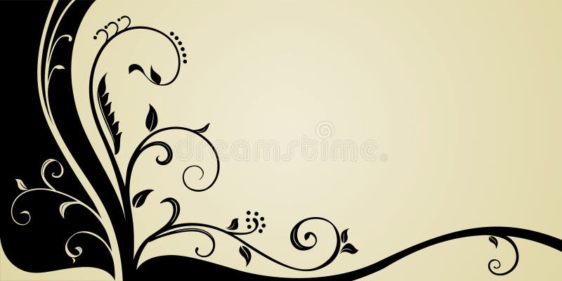Ornamental Corner Card Design Stock Vector - Illustration of swirl ...