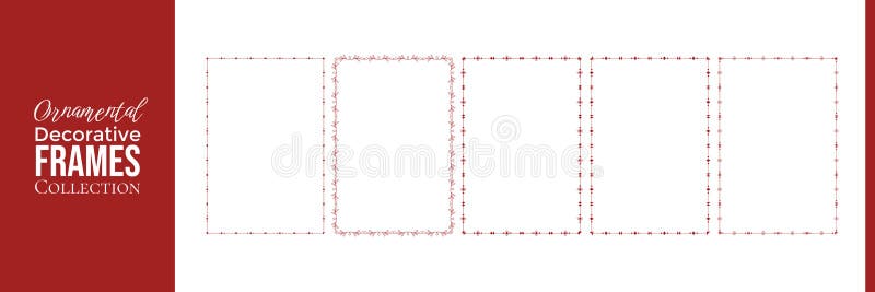 Simple Ornamental Decorative Frame Isolated on White Stock Vector ...