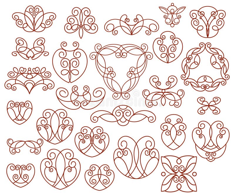 Ornamental Design Elements, Series.Vector Illustration. Stock Vector ...