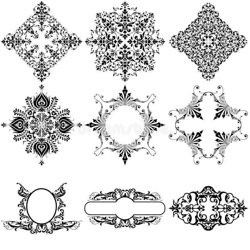 Ornamental Design Elements stock vector. Illustration of ornament ...