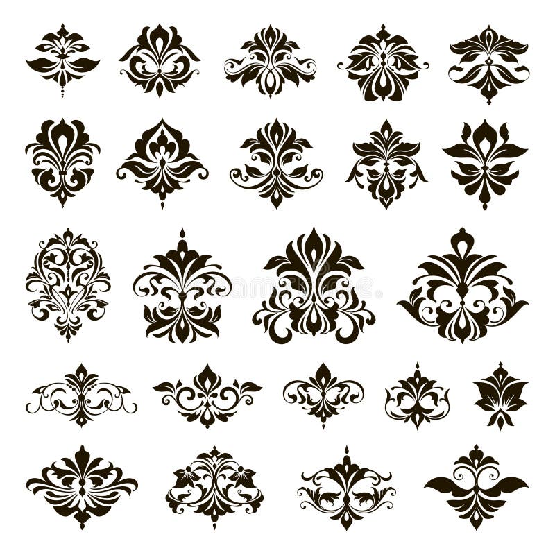 Ornamental Design Lace Borders and Corners Vector Set Art Deco Floral ... Ornamental Design Lace Borders and Corners Vector Set Art Deco Floral ...