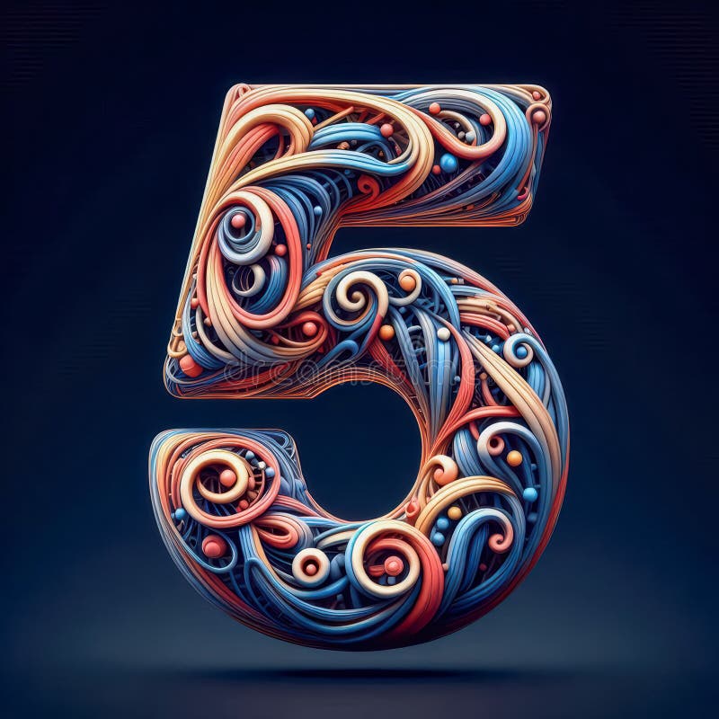 Set of Five Patterns - Happy Valentine`s Day Stock Illustration ...