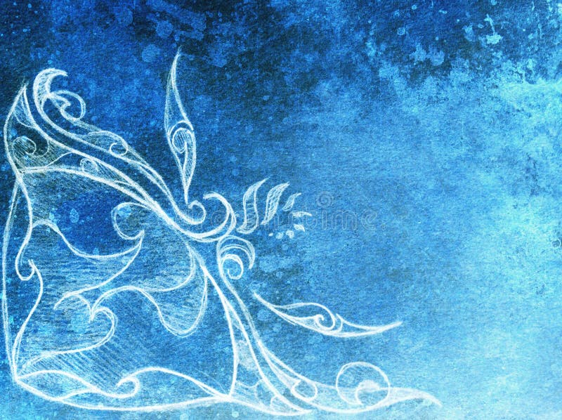 Ornamental Drawing. Original Hand Draw and Computer Collage. Color ...