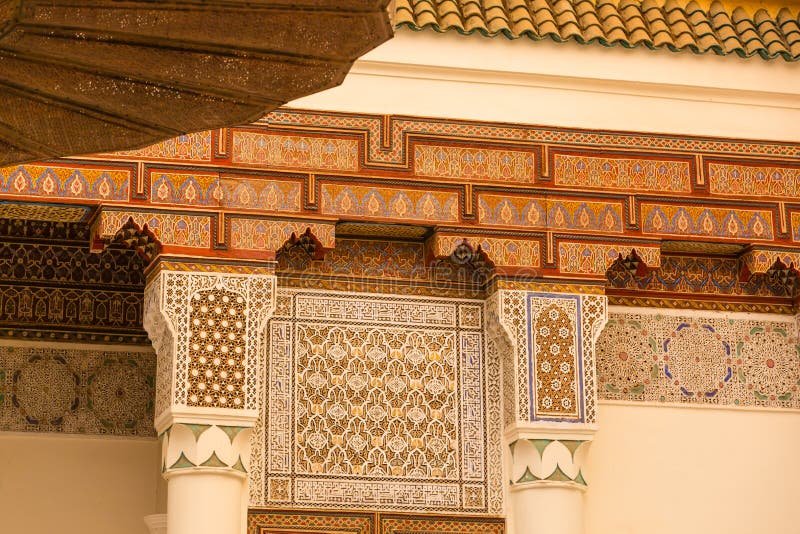 Ornamental Elements in Arab Architecture Stock Photo - Image of mosaic ...