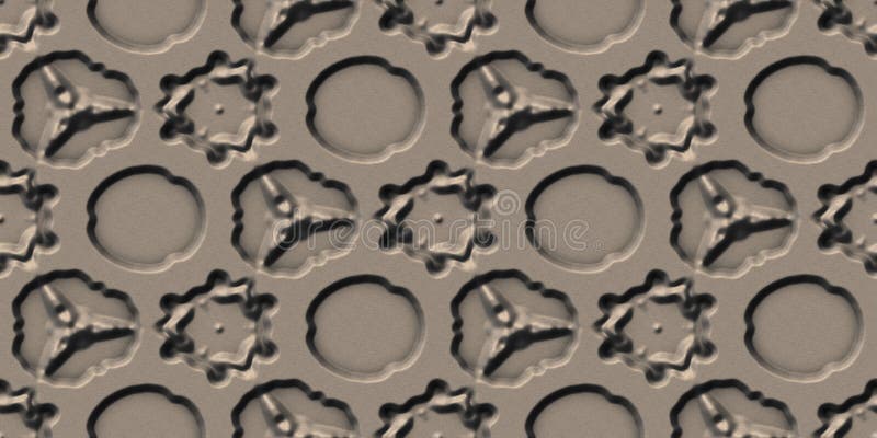 Ornamental Embossed 3D Stone Background. Seamless Pattern Stock Image ...
