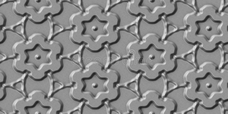 Ornamental Embossed 3D Stone Background. Seamless Pattern Stock ...