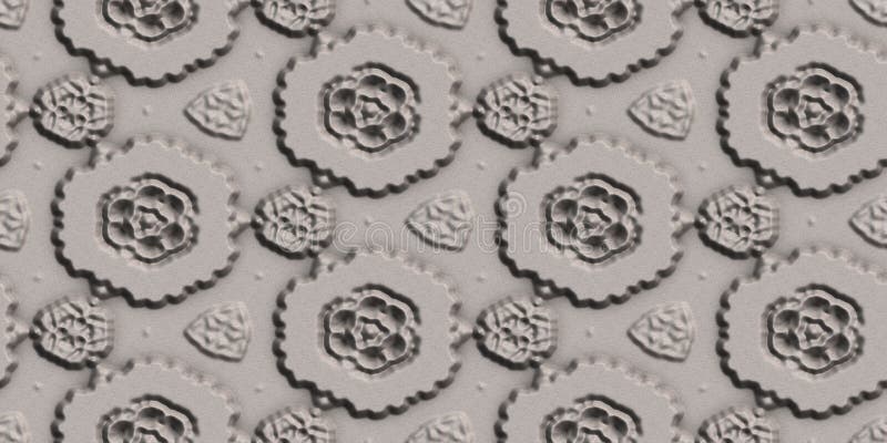 Ornamental Embossed 3D Stone Background. Seamless Pattern Stock ...