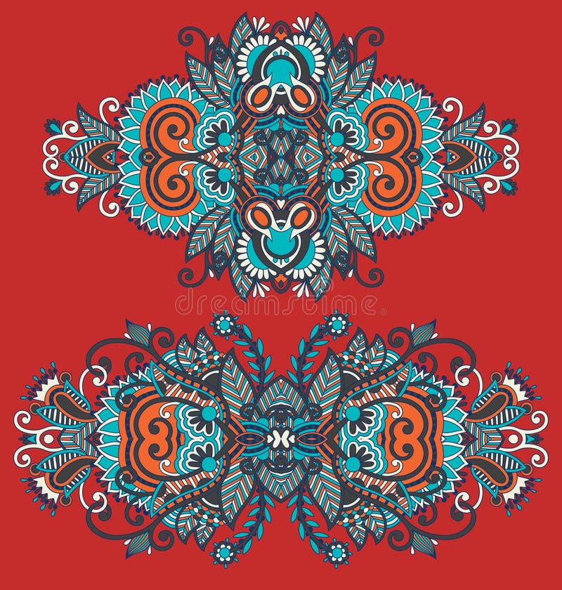 Ornamental Floral Adornment Stock Vector - Illustration of drawing ...