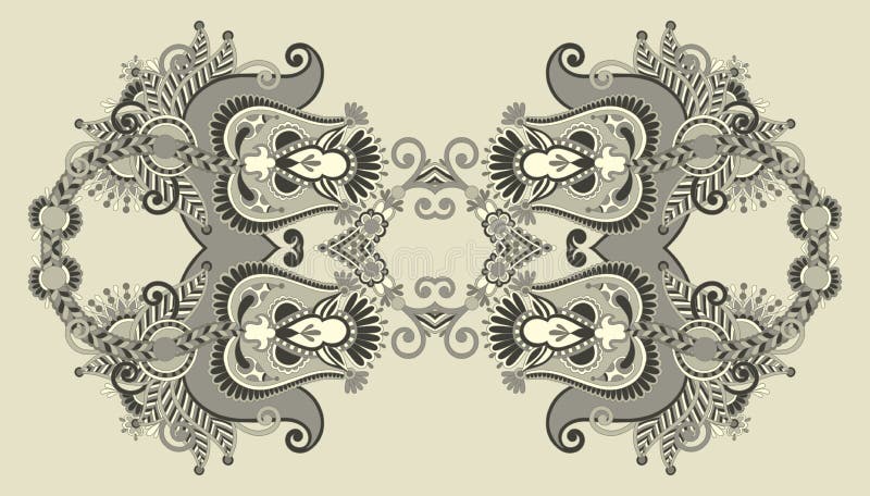 Ornamental Floral Adornment Stock Vector - Illustration of curve ...