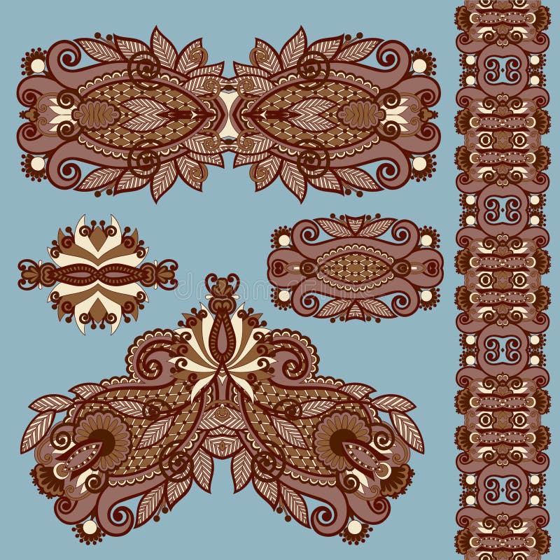 Ornamental Floral Adornment Stock Vector - Illustration of curve, card ...