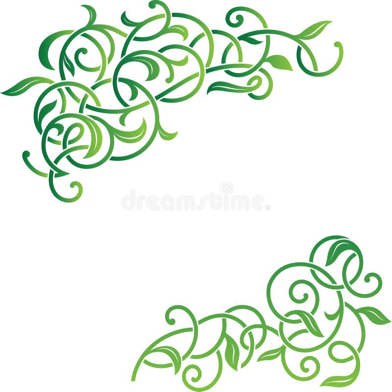 Ornamental floral corner. stock vector. Illustration of ornate - 75226084
