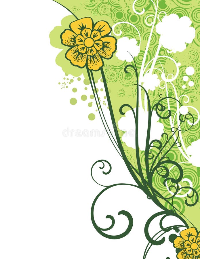 Ornamental floral design stock vector. Illustration of flora - 4031586
