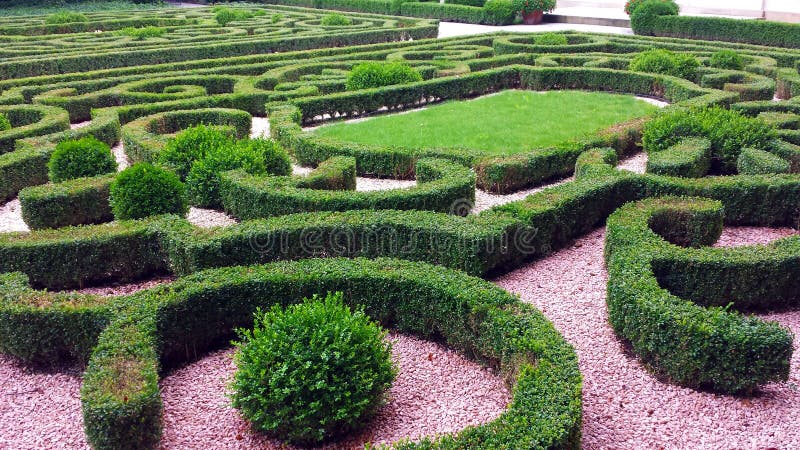 Ornamental Hedges in the Park Stock Photo - Image of symmetry, europe ...
