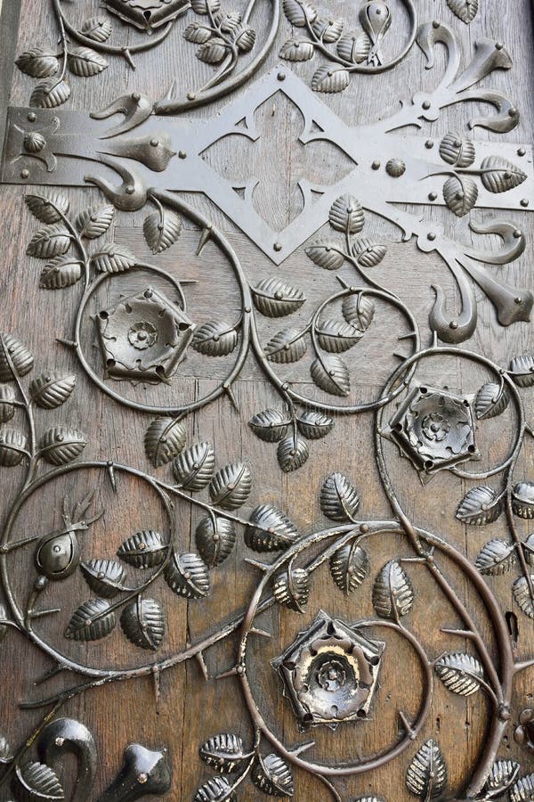 Ornamental Ironwork In Art Nouveau Style Stock Photo - Image of ...
