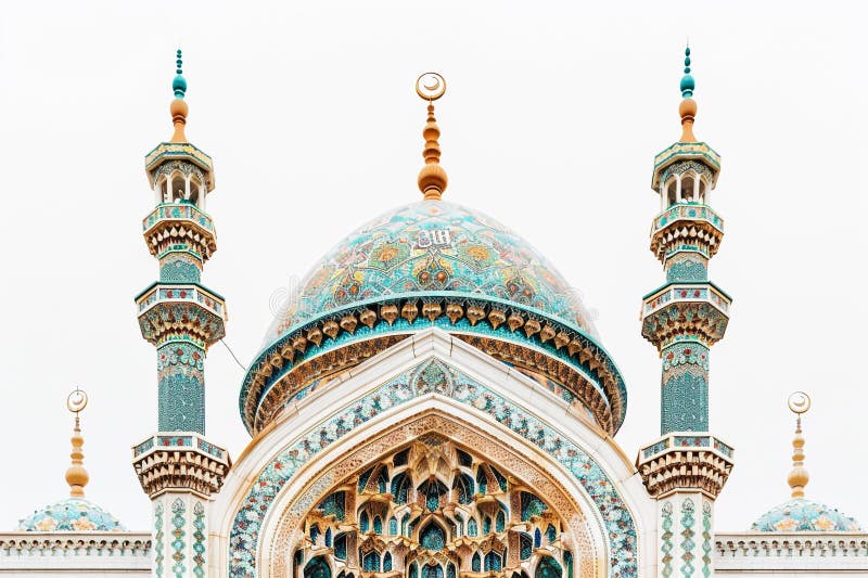 Ornamental Islamic Mosque with Intricate Details and Decorative ...