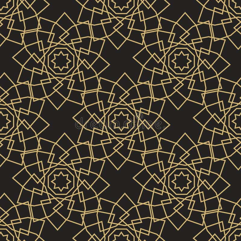 Ornamental Islamic Decorative Pattern Stock Vector - Illustration of ...