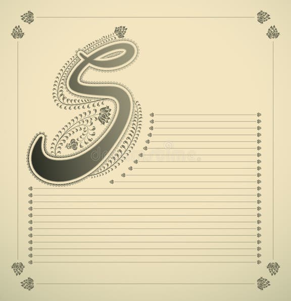 Fancy Letter's Stock Illustrations – 372 Fancy Letter's Stock ...