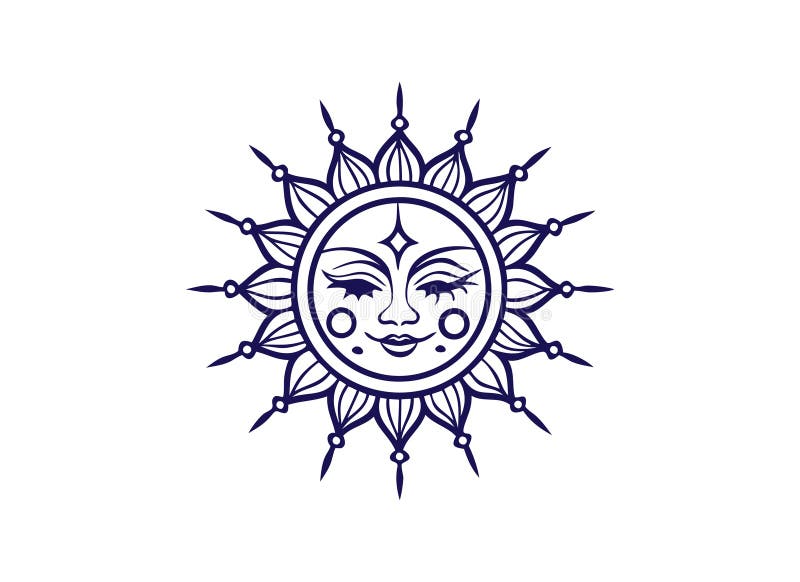 Ornamental Mandala Sun Design for Decorative and Artistic Projects ...