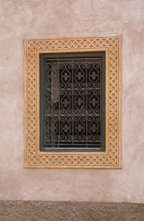 Decorative Moroccan window stock photo. Image of close - 3607892