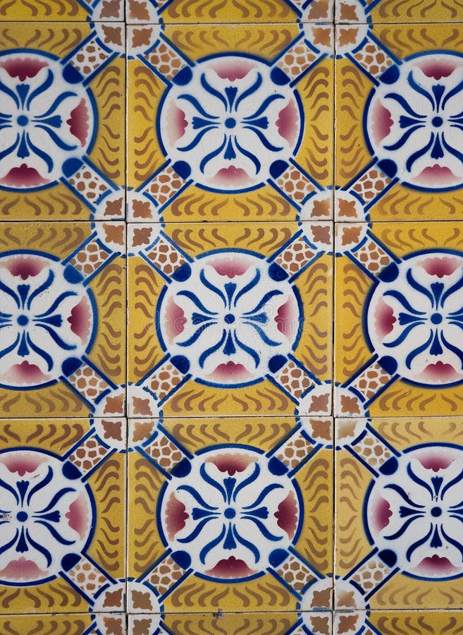 Ornamental old tiles stock image. Image of grout, ceramic - 16535631