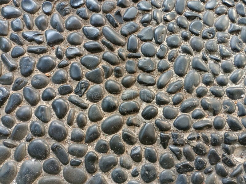 Ornamental Original Black Pebbles for Therapy Floors are Commonly Used ...