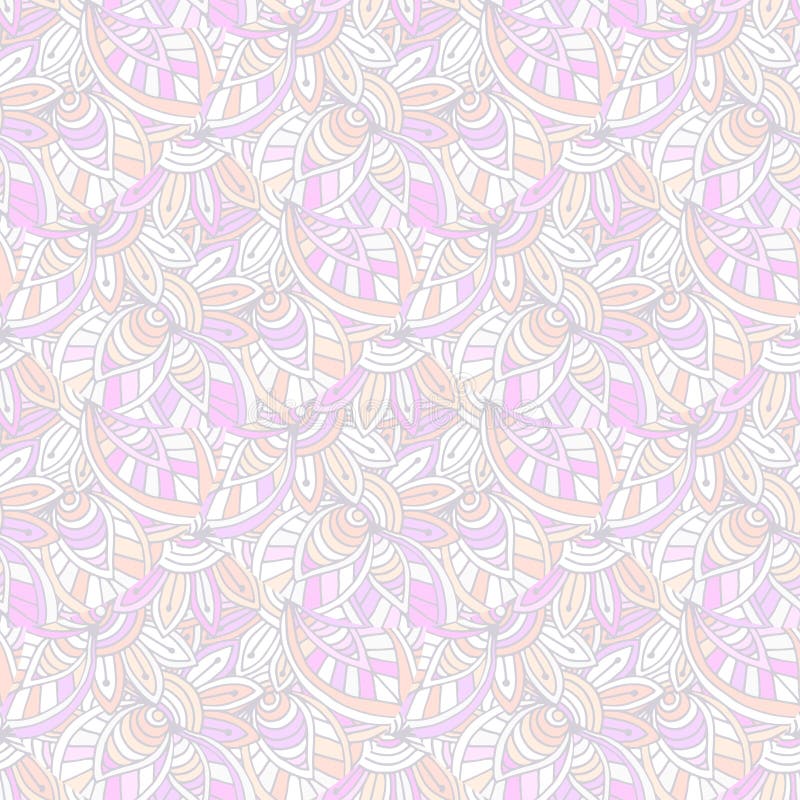 Seamless Paisley Background of Pale Green and Tan Colors Stock Vector ...