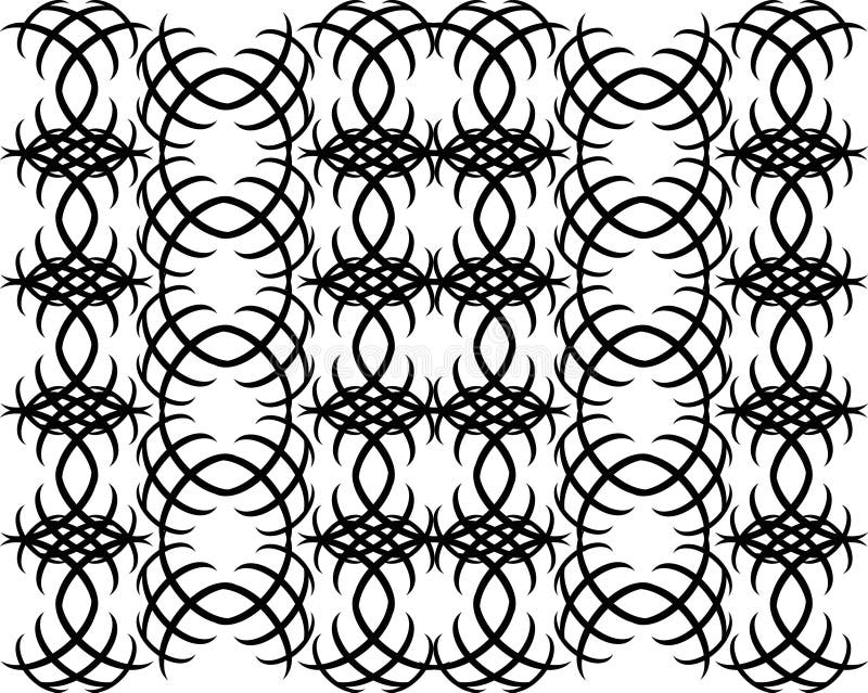 Ornamental Crooked Seamless Pattern Stock Vector - Illustration of ...