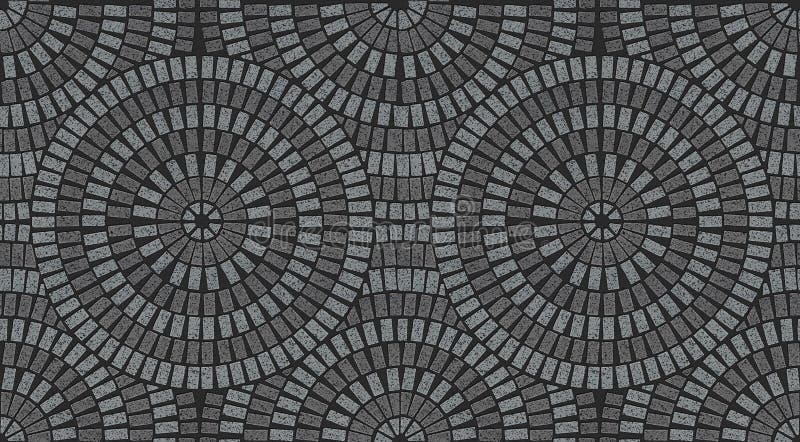 Ornamental Pattern in Patio Paving Texture Stock Illustration ...