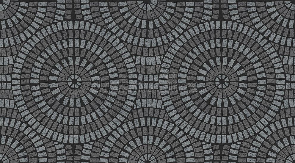 Circular Paver Stone Pattern Stock Illustrations – 7 Circular Paver ...