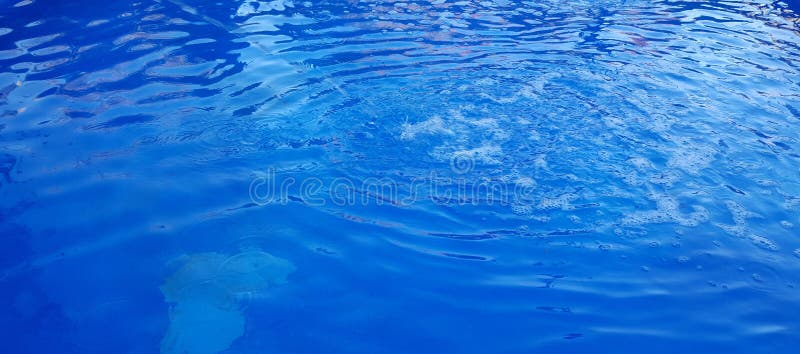 Ornamental Pond with Blue Water Set in a Park Stock Image - Image of ...