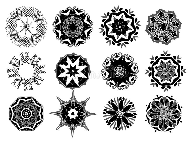 Rosette Outline Stock Illustrations – 7,191 Rosette Outline Stock ...