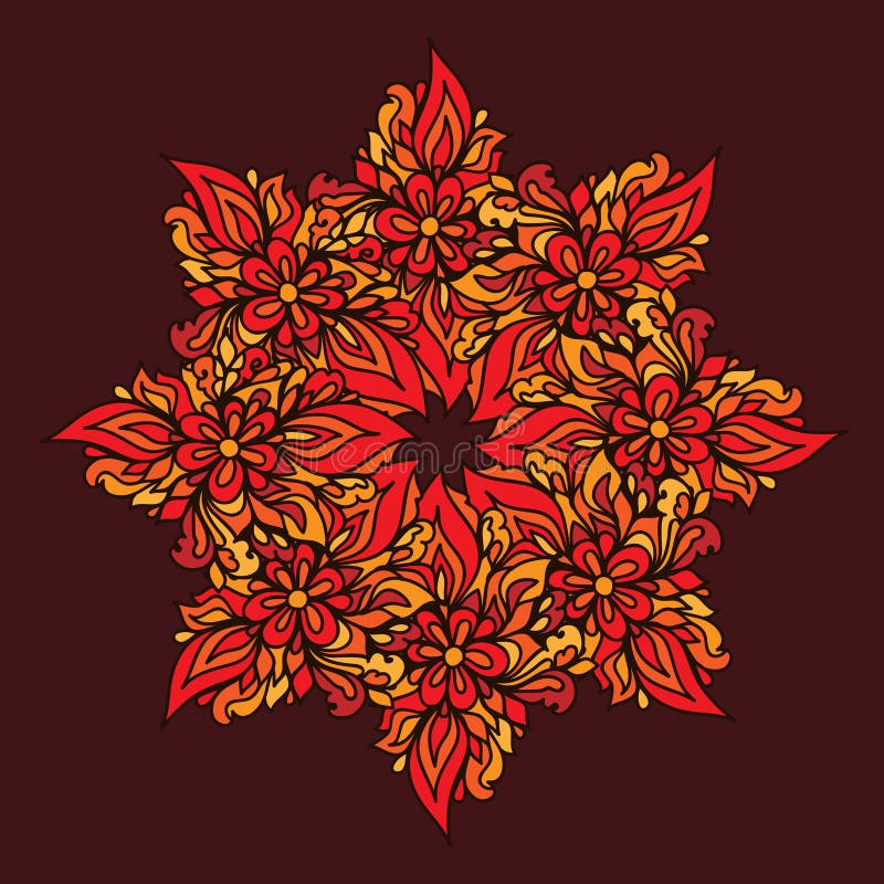 Ornamental Round Lace Pattern, Circle Vector Background .Orient ...