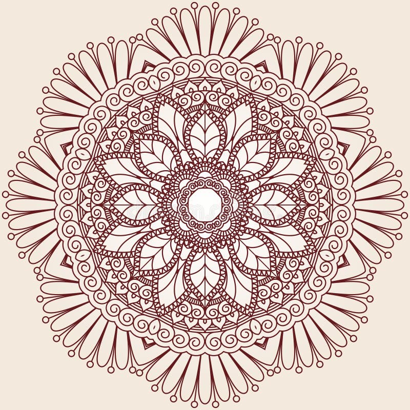 Ornamental Round Lace Pattern. Stock Vector - Illustration of arabic ...