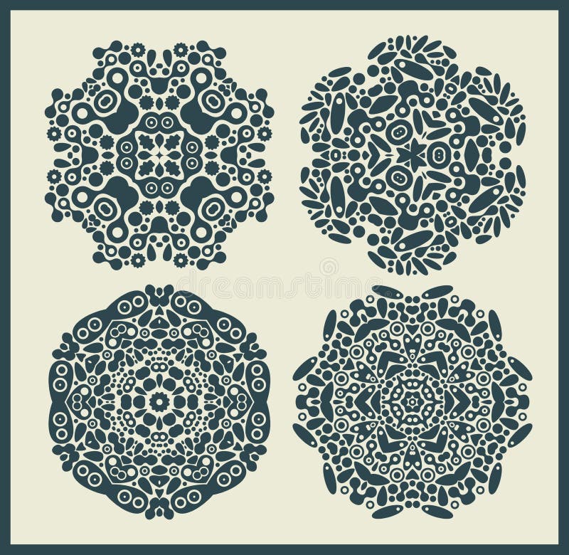 Ornamental round patterns. stock vector. Illustration of design - 32714690