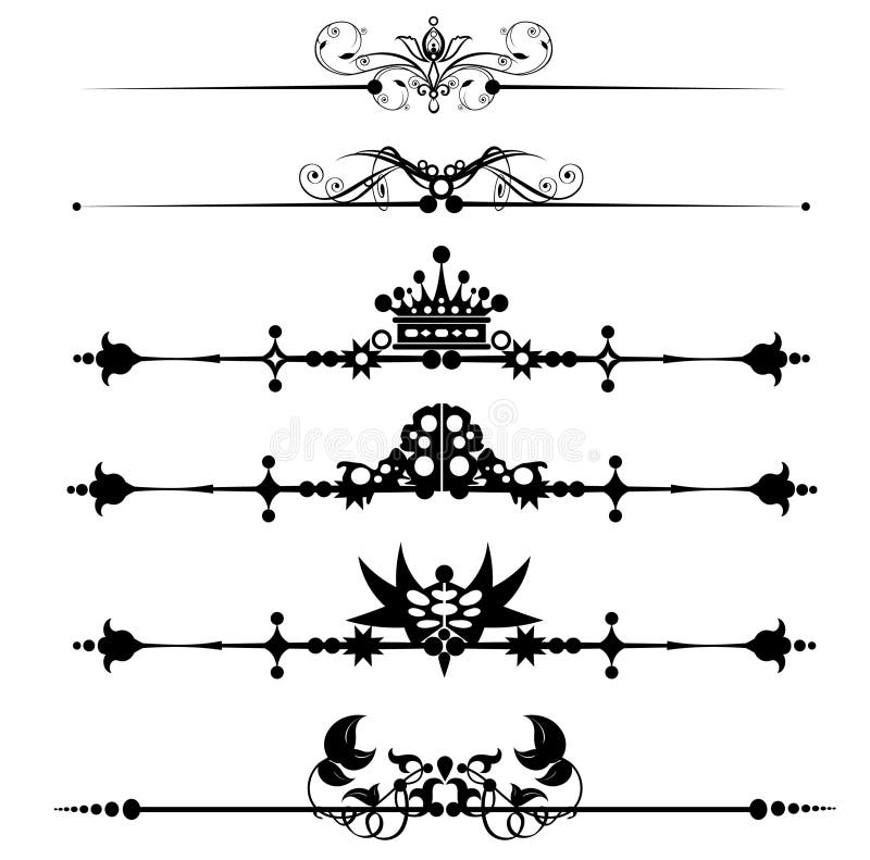 Ornamental Rule lines stock vector. Illustration of luxury - 18839576