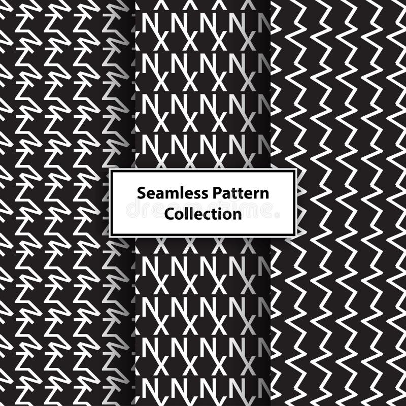 Ornamental Seamless Pattern Set Collection for Wrapping Paper or Fabric ...