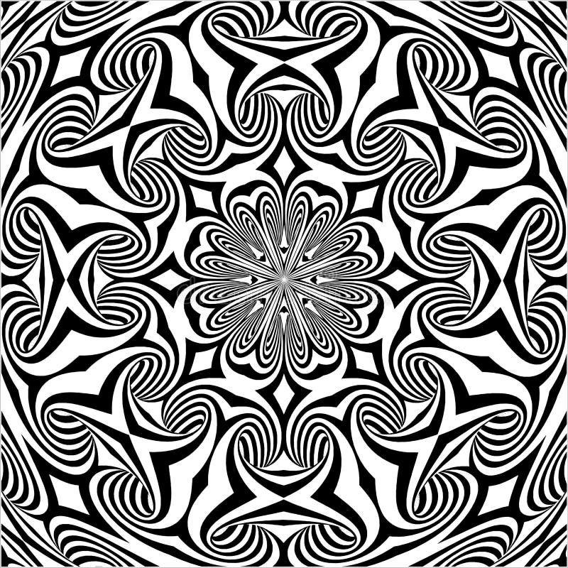 Ornamental Seamless Swirl Pattern Vector Stock Vector - Illustration of ...