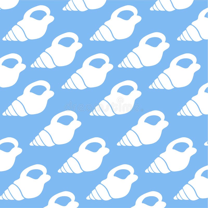 Shell seamless pattern stock illustration. Illustration of curve - 9588656