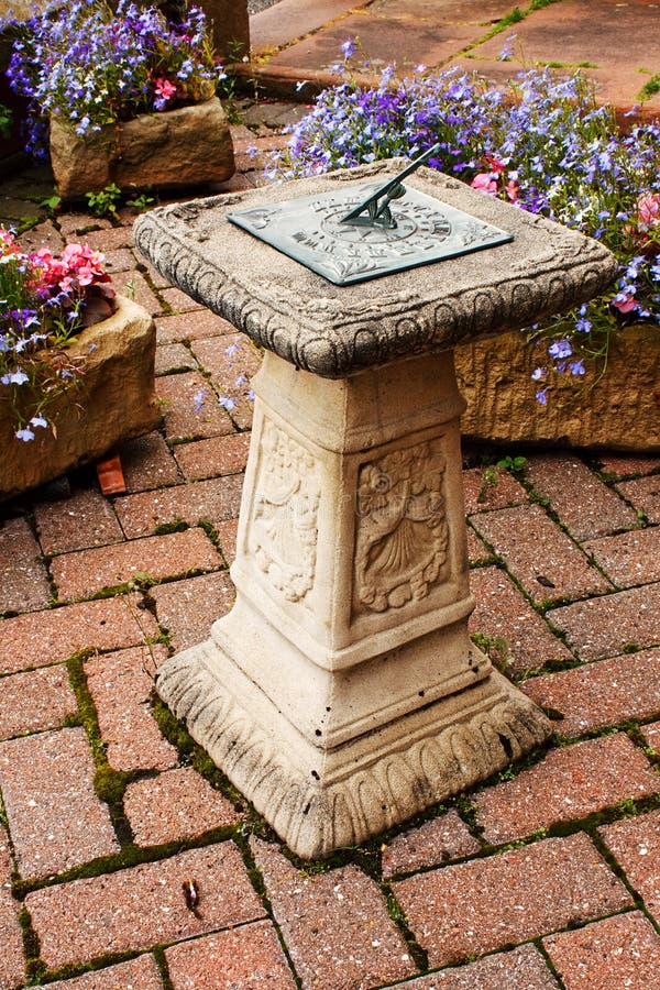 Ornamental Sundial in the Fay Park in San Francisco Stock Image - Image ...