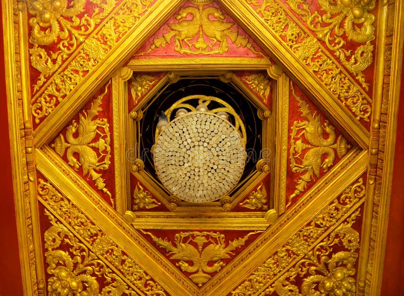 Ornamental temple ceiling stock image. Image of ceiling - 60807593
