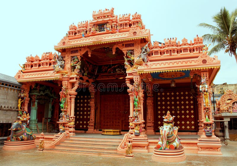 Ornamental Temple Ceremony Hall Stock Image - Image of attraction ...