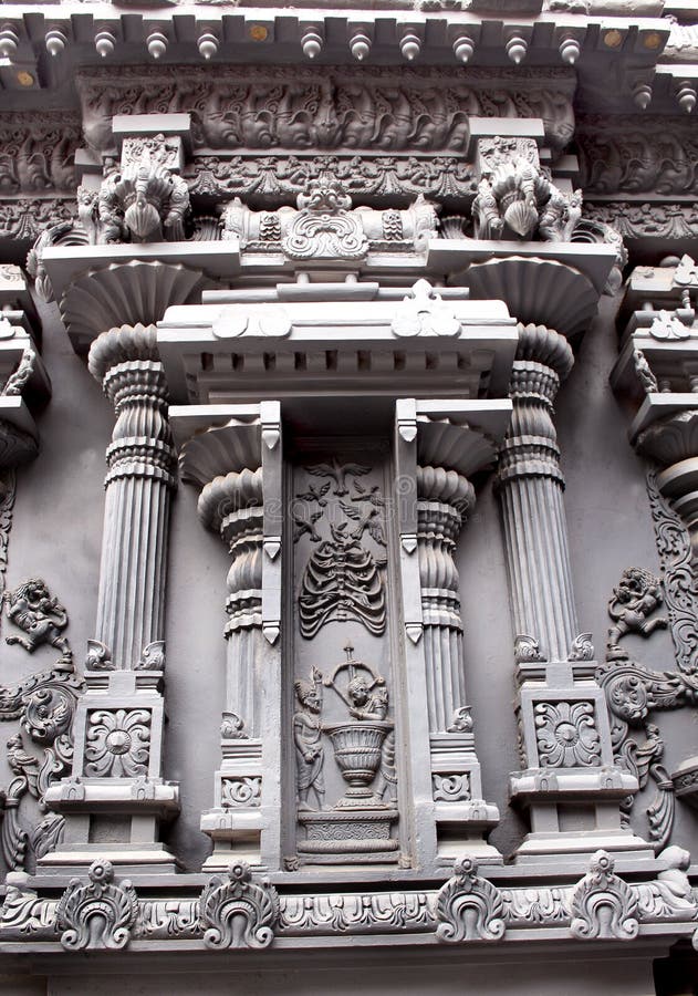 Ornamental temple wall stock image. Image of cement, religious - 60619725