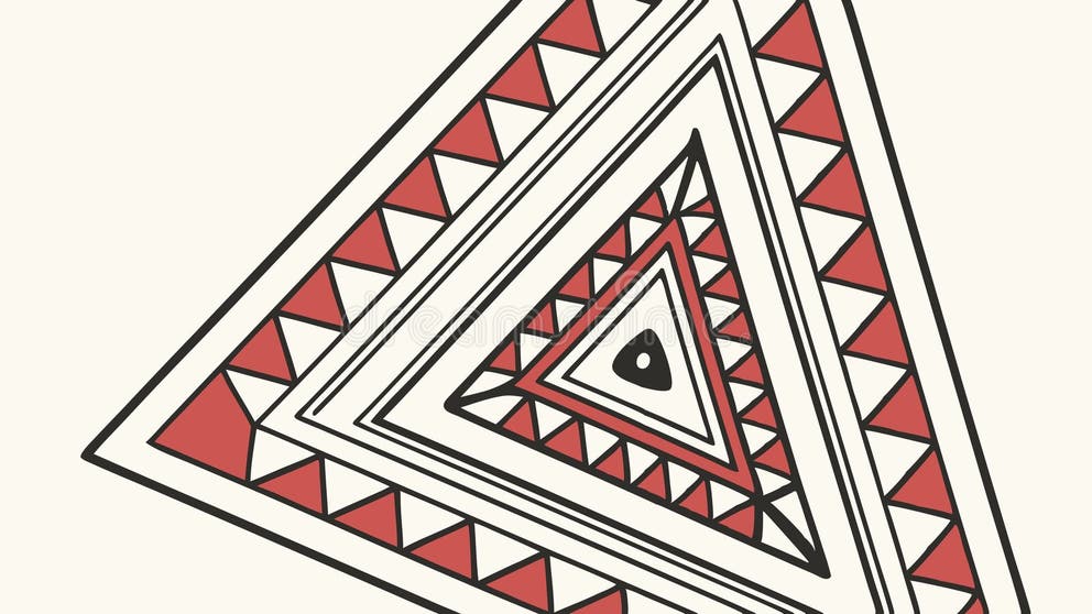 Ornamental Triangle Vector Design in Intricate Style, Vector Design ...
