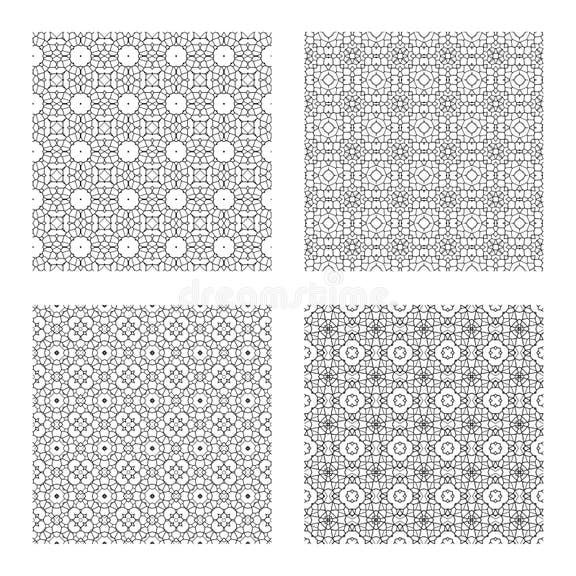 Ornamental Vector Repeating Backgrounds Stock Vector - Illustration of ...