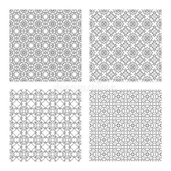 Ornamental Vector Repeating Backgrounds Stock Vector - Illustration of ...