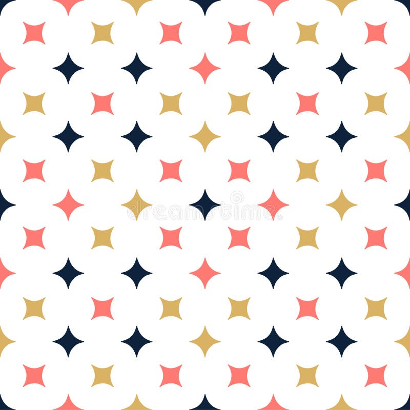 Ornamental Vector Seamless Pattern with Star. Modern Stylish Texture ...