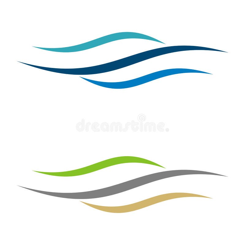 Ornamental Wave Line Logo Template Illustration Design. Vector EPS 10 ...