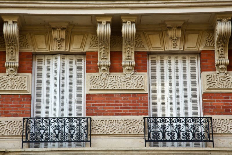 Ornamental Window in Paris stock photo. Image of window - 34715372