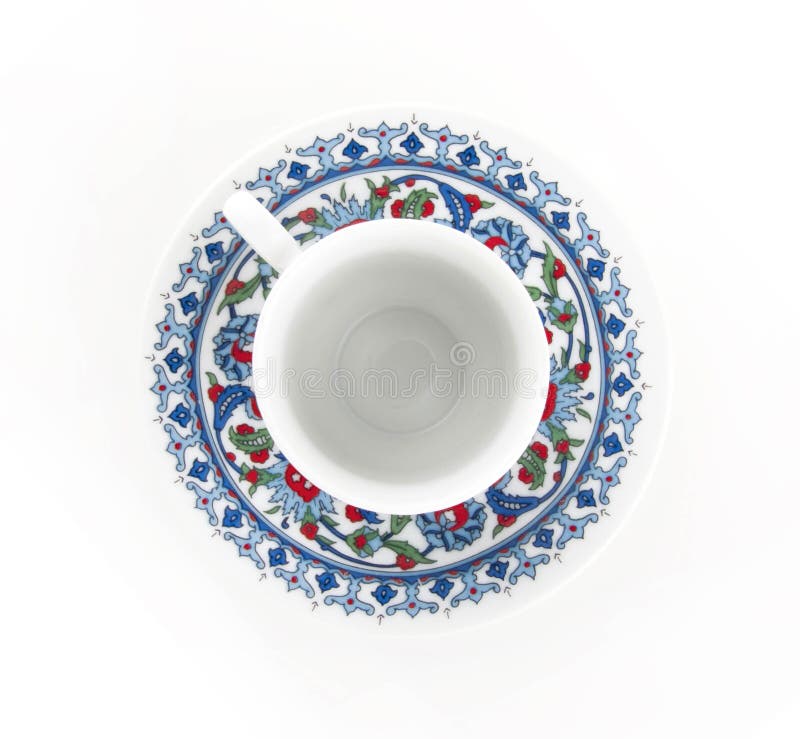Ornamented teacup top view stock image. Image of healthy - 76232527